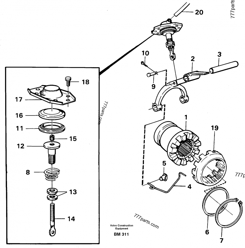 VOE 383988 Diaphragm Seat - 383988 - Volvo spare part | 777parts.com