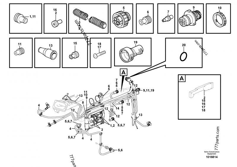 VOE 3963410 Seal - 3963410 - Volvo spare part | 777parts.com