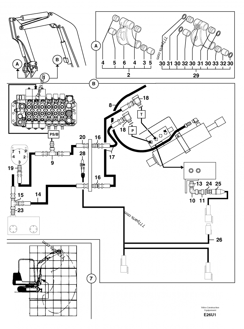 PJ 4192478 Hose - 4192478 - Volvo spare part | 777parts.com