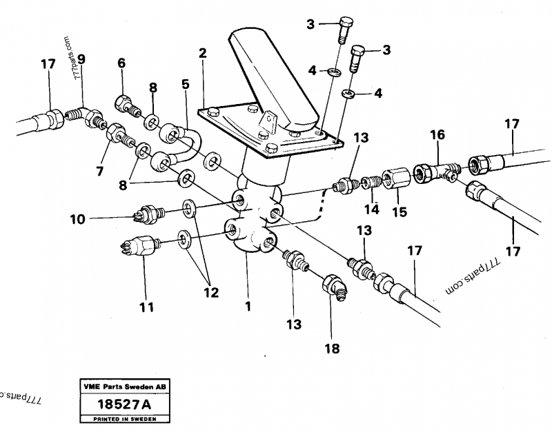 VOE 4881371 Pressure Sensor - 4881371 - Volvo spare part | 777parts.com