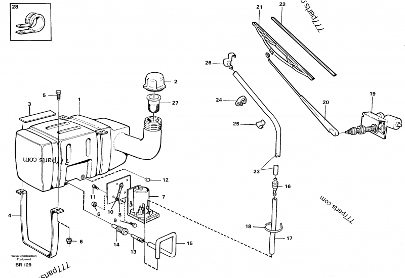 VOE 4940515 Water Reservoir - 4940515 - Volvo spare part | 777parts.com