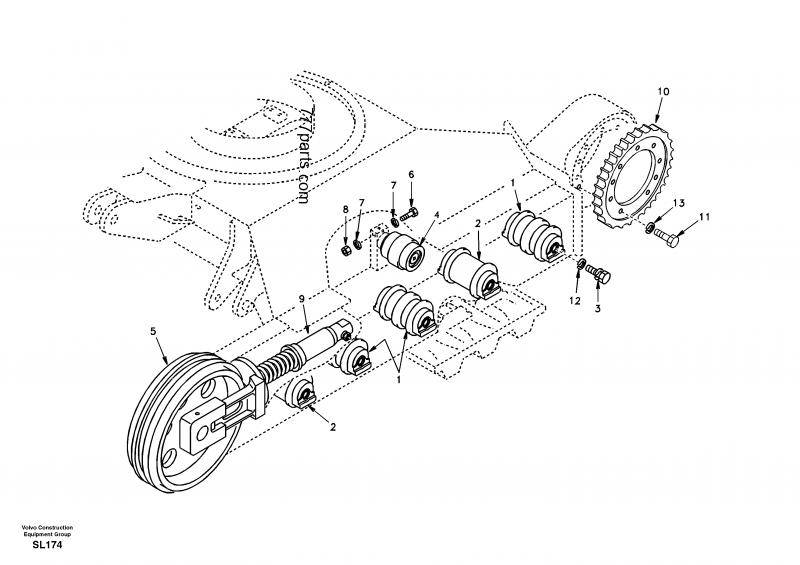 SA 1030-20270 Cylinder - 103020270 - Volvo spare part | 777parts.com