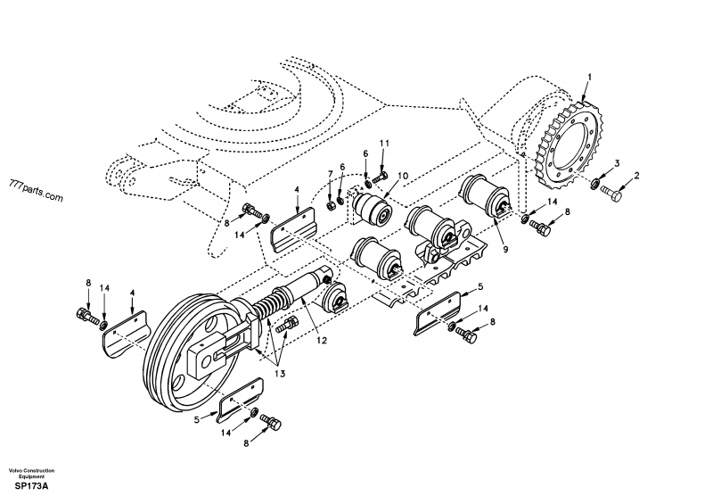 SA 1030-20270 Cylinder - 103020270 - Volvo spare part | 777parts.com