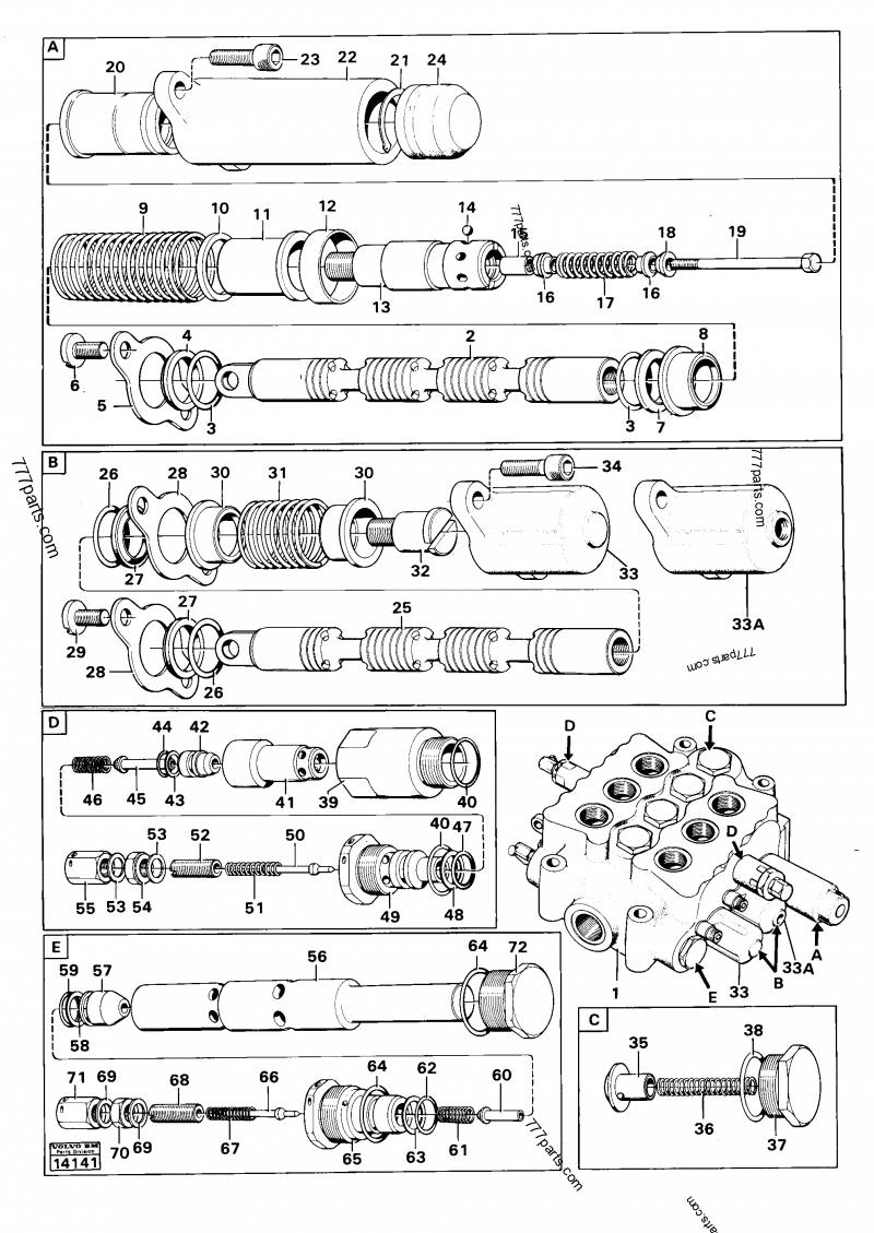 VOE 6211405 Overflow valve - 6211405 - Volvo spare part | 777parts.com