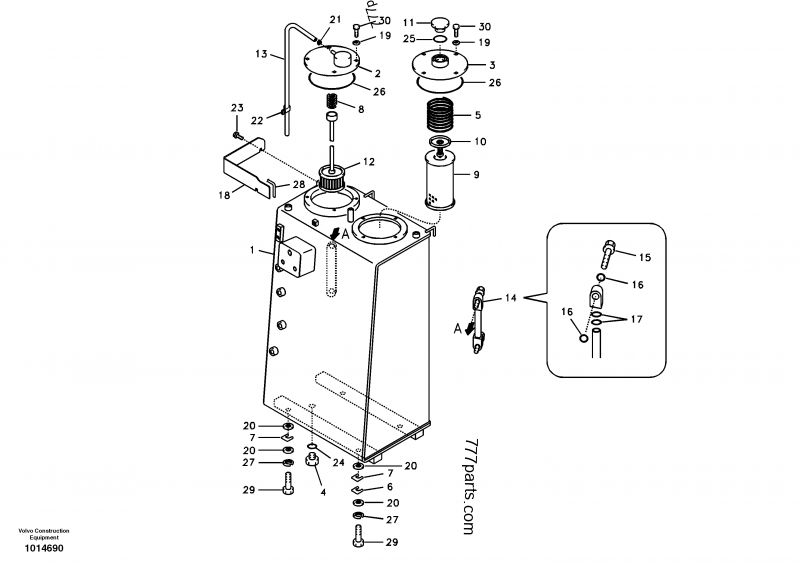 SA 1040-20410 Oil Filter - 104020410 - Volvo spare part | 777parts.com