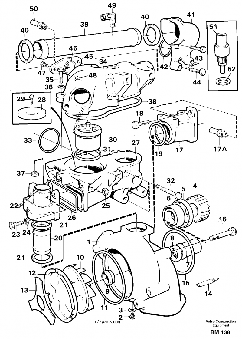 VOE 8149182 Thermostat - 8149182 - Volvo spare part | 777parts.com