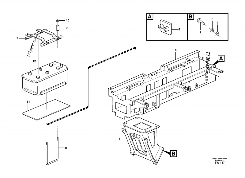 VOE 8158063 Battery - 8158063 - Volvo spare part | 777parts.com