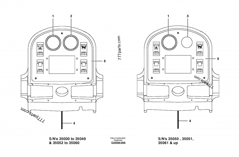 Ch 90898 Gauge 90898 Volvo Spare Part 777parts