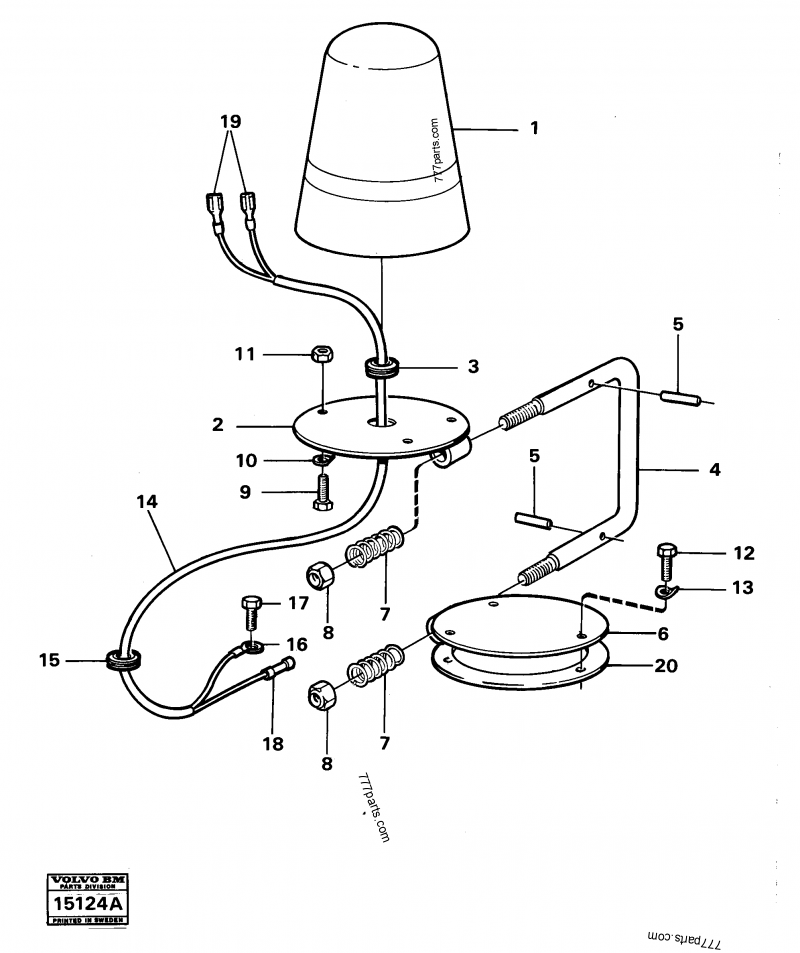 VOE 940341 Cable terminal - 940341 - Volvo spare part | 777parts.com