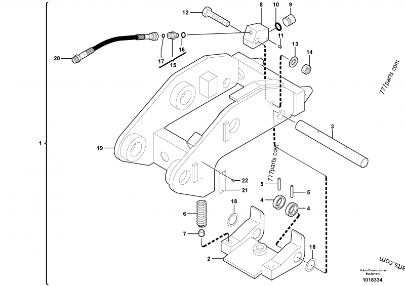VOE 951981 Spring Pin - 951981 - Volvo spare part | 777parts.com