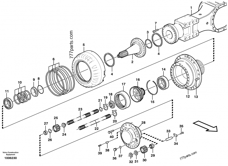 VOE 977030 O-ring - 977030 - Volvo spare part | 777parts.com