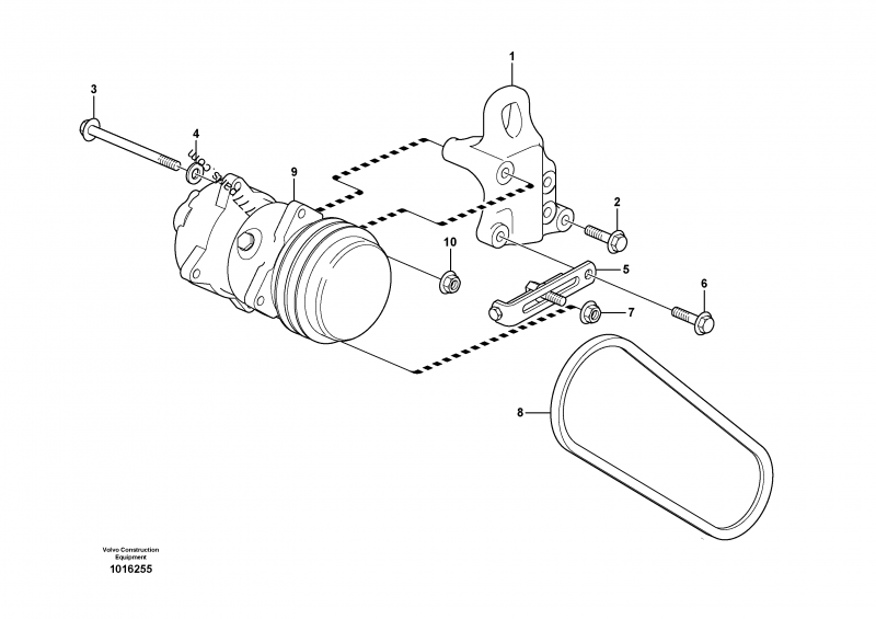 VOE 977525 V-belt - 977525 - Volvo spare part | 777parts.com