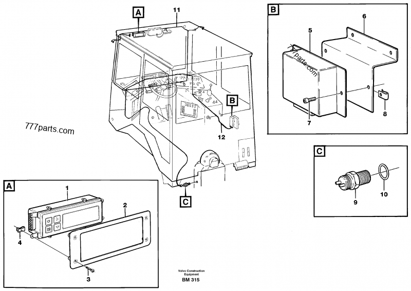 VOE 11042104 Display Panel - 11042104 - Volvo spare part | 777parts.com