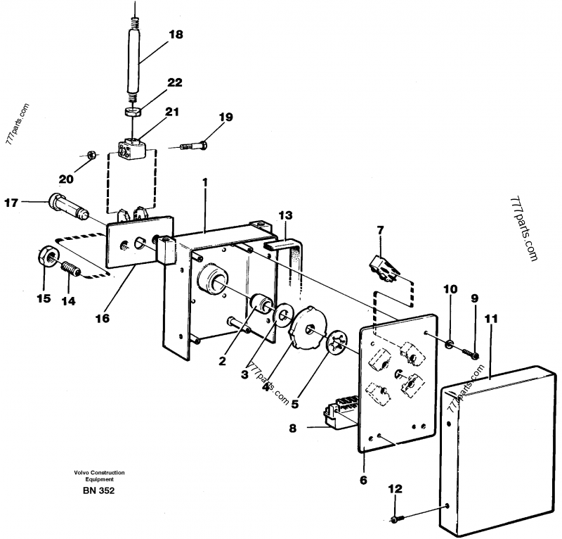 VOE 11062247 Gear Selector - 11062247 - Volvo spare part | 777parts.com