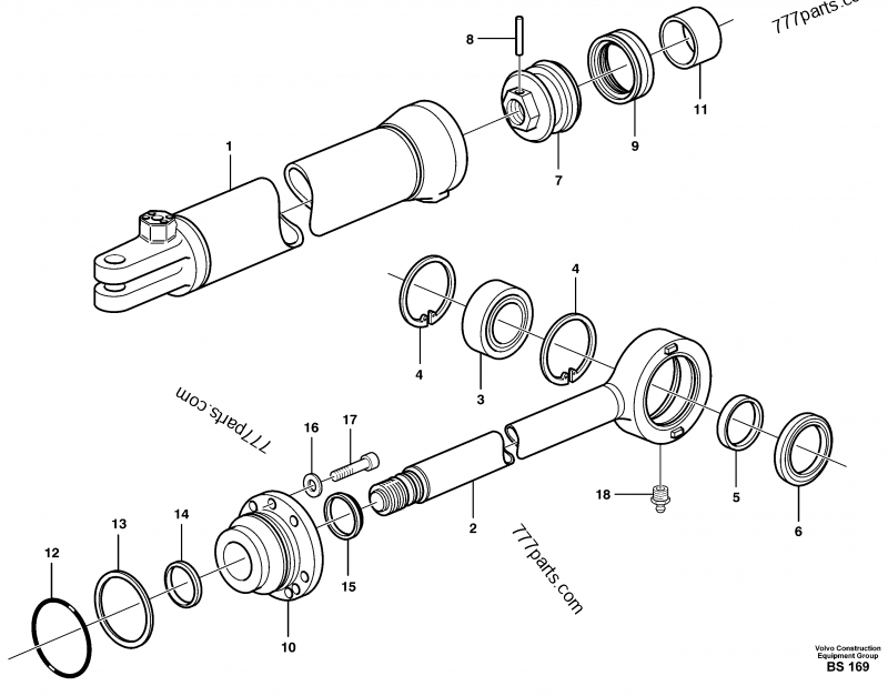 VOE 11088231 Roller Bearing - 11088231 - Volvo spare part | 777parts.com