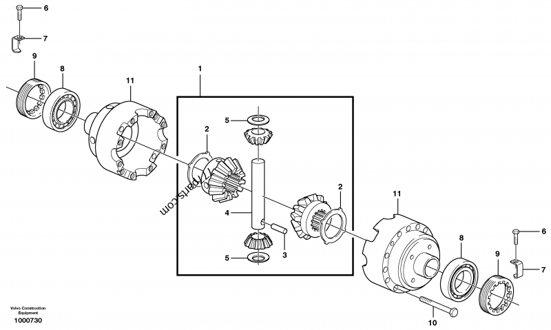 VOE 11709484 Differential housing - 11709484 - Volvo spare part ...