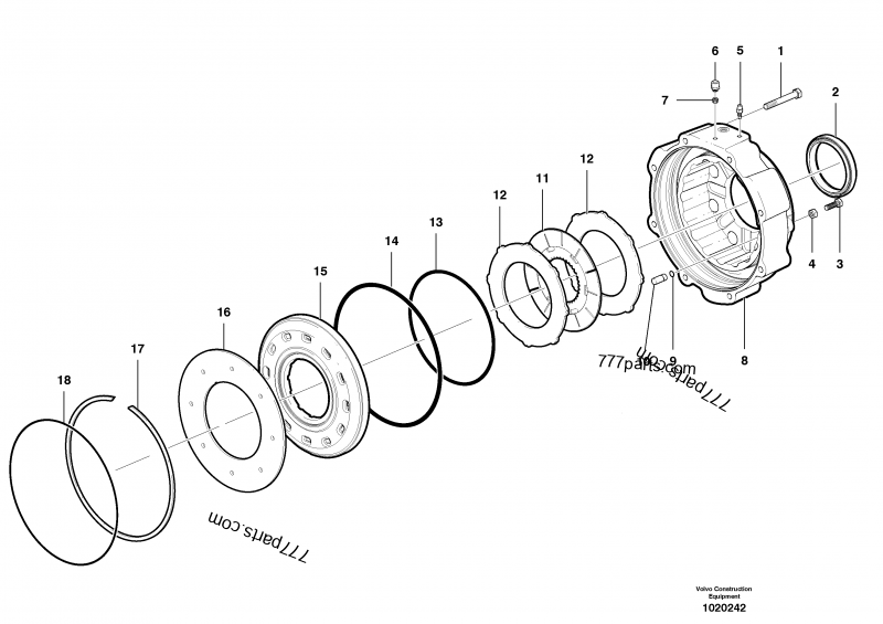 VOE 12743129 Friction Disc - 12743129 - Volvo spare part | 777parts.com
