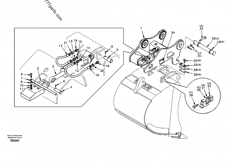 VOE 14511730 Pin - 14511730 - Volvo spare part | 777parts.com