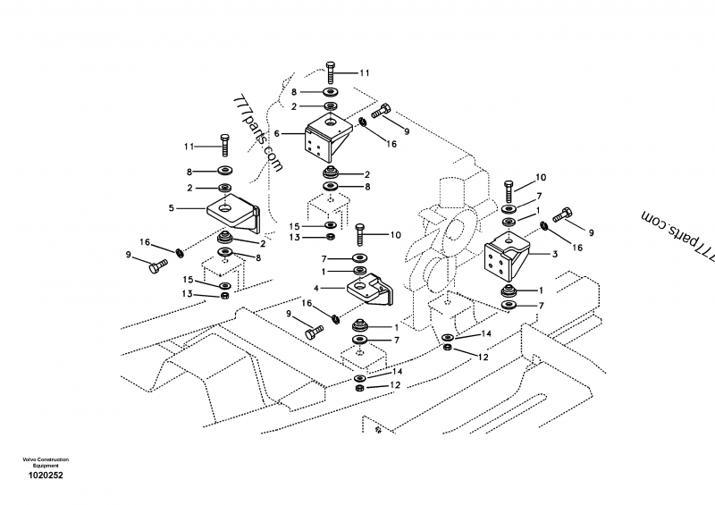 VOE 14528381 Cushion - 14528381 - Volvo spare part | 777parts.com