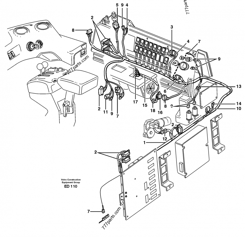 Control panel - Volvo spare part | 777parts.com
